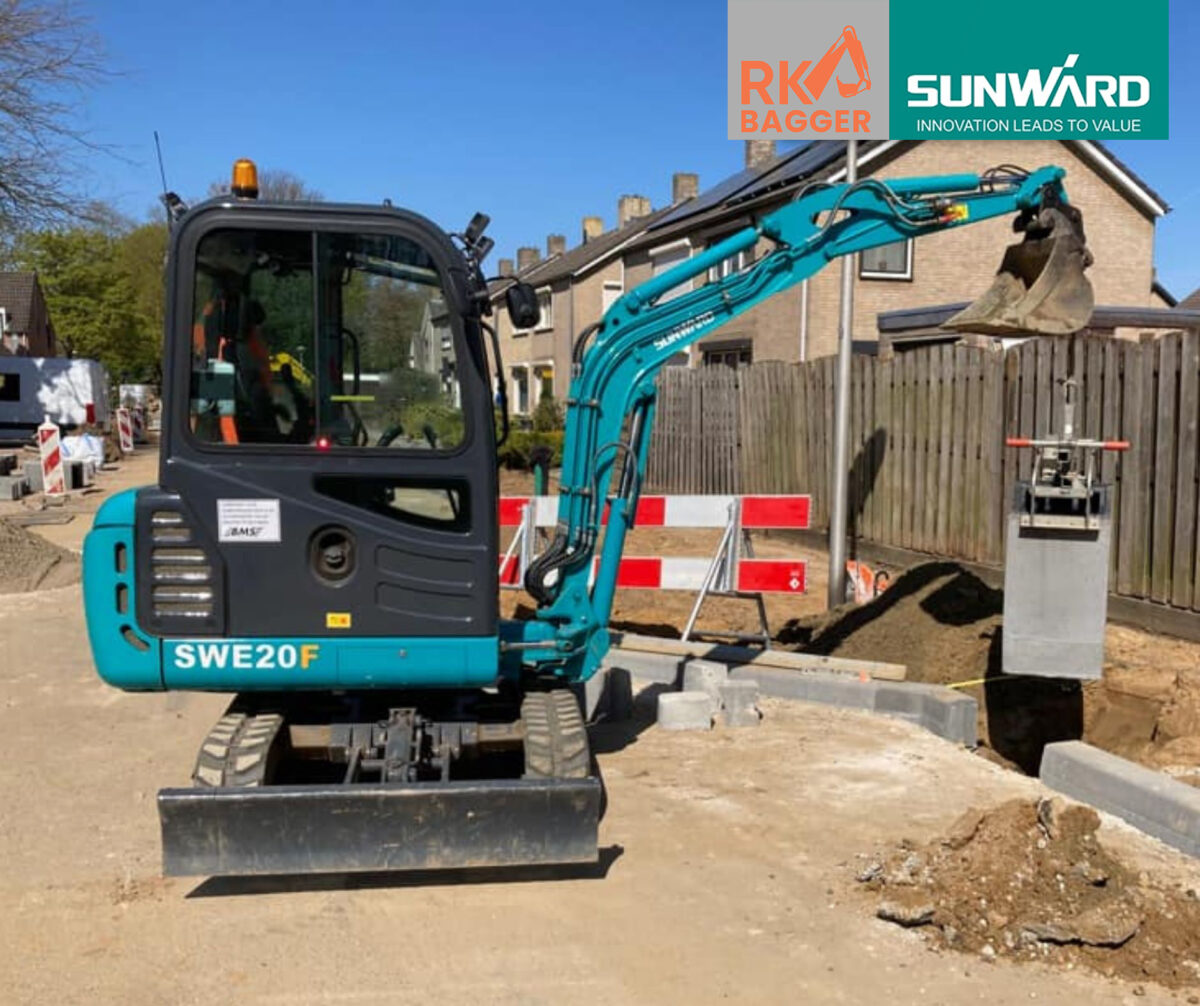 minibagger swe20F im einsatz - RK Bagger